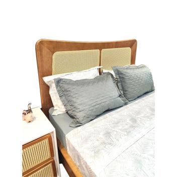 Cabeceira de Cama Ricco Queen Size Madeira com Palhinha - Elitto Design ...