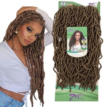 Cabelo Born Locs Fibra Premium 6 Telas Zhang 360 Gramas 45cm - Mega ...