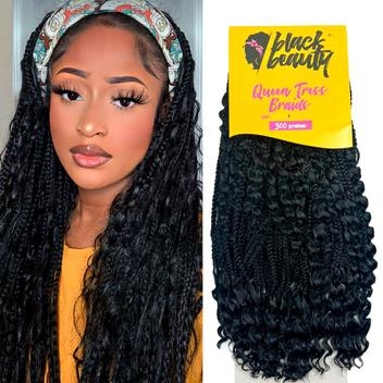 cabelo cacheado afro queen trees braids black beauty 300grs - Hair Rass ...