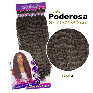 Cabelo Entrelace Poderosa 80 Cm Bio Fibra Cacheado Longo 9X - Rass Hair ...