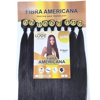 Cabelo Fibra Americana Luanda 75cm Liso Premium Natural 320g Cabelo Liso - NoBrand - Perucas ...