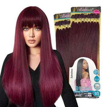 Cabelo Liso Identico Ao Humano Longo 80cm Bio Fibra Fabulosa - Rass ...