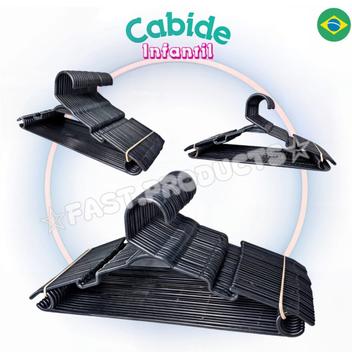 Cabides infantis 100 unidades preto para seu bebê- envio imediato ...