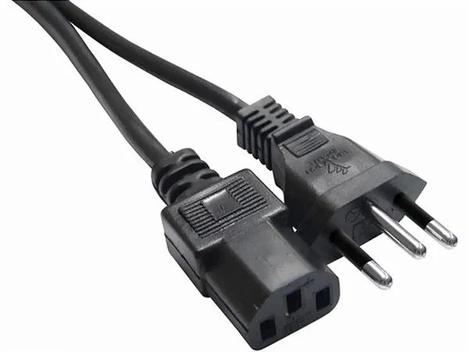 Cabo AC de energia padrão BR com conector IEC C13 - OeM - Cabos e ...