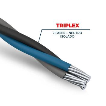 Cabo Aluminio Triplex Isolado 25,0 Mm - Rolo 100 Metros - Alubrax ...
