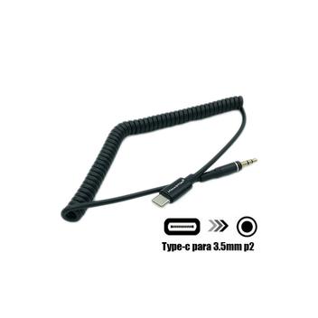 Cabo AUX USB Type-c x 3.5mm p2 com DAC para Som automotivo - Mimo Mix ...