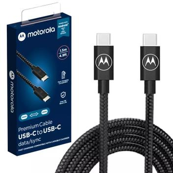 Cabo Cordão Original Motorola Usb-C Para Usb-C 1,5 Metro - Moto G6, G6 ...