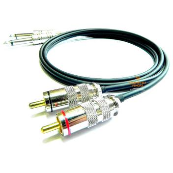 Cabo de Áudio Blindado P10 Mono Duplo RCA Duplo 1 Metro - Sempretemvendas - Cabo P10 - Magazine ...