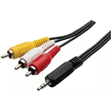 Cabo de áudio e video Cabo 1 P3-Macho - 3 Rca-Macho 1,30M - A.R ...