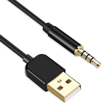 Cabo de Carregamento AGPTEK 3.5mm para USB 2.0 - MP3/MP4 - Cabo USB ...