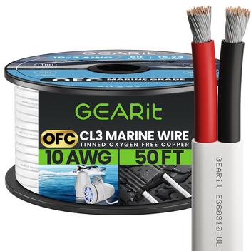 Cabo de Cobre Estanhado OFC Marine Wire GearIt 10AWG - 50 Pés - Branco ...