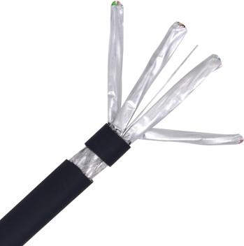 Cabo de conexão Triplett CAT7 75 pés preto encalhado F/FTP - Cabos e ...