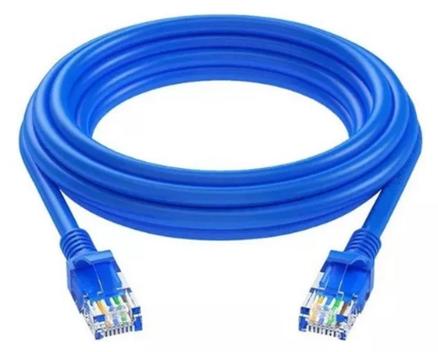 Cabo De Rede 3 Metros Lan Internet Crimpado Rj45 Cat5e Azul - MAXI ...