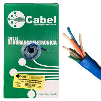 Cabo de Rede CFTV Azul Para Internet 4 Pares 24AWG Liga de Cobre Marca ...