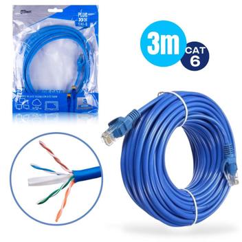 Cabo de Rede e Internet Cat6 3m - MBtech - Materiais Elétricos ...