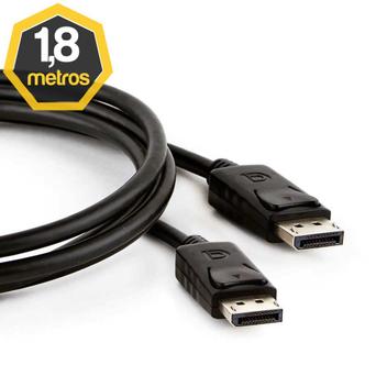 Cabo DisplayPort FullHD 1,80 Metros - Bear Cabos - Cabos e Adaptadores ...