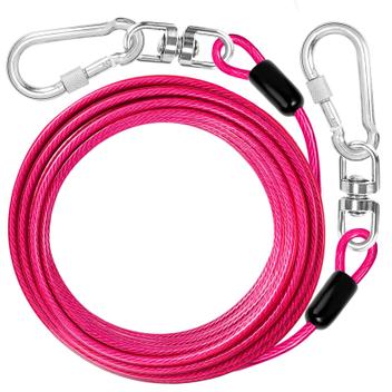 Cabo Dog Tie Out Jenico 50 pés Heavy Duty para cães de até 250 libras ...