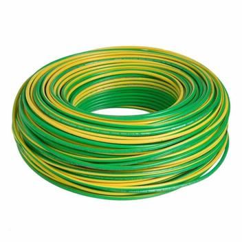 Cabo Flexivel 10,00Mm 750V Verde e Amarelo Rolo Com 100 Metros Corfio ...