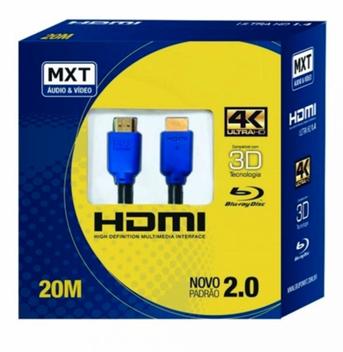 Cabo Hdmi 20 Metros Mxt Hd 4k Compatível Com Tecnologia 3d - Cabo HDMI ...