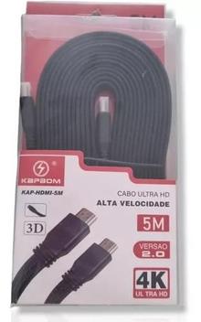 Cabo Hdmi 5 Metros Tv Ps3 Ps4 Xbox Alta Resolução 4k 3d - OEM - Cabo ...