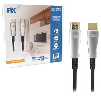 Cabo HDMI 50MT 2.1 8K HDR 32AWG Fibra Otica Ativa PIX 018-7650 - Cabo ...