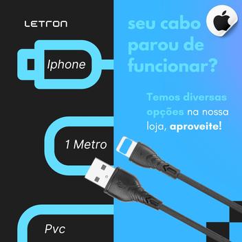 Cabo Iphone Ios For Lighting Pvc 1m Letron Leonora - Cabos e ...