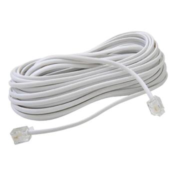 Cabo liso extensão telefone 15m branco - D2W CABOS & NETWORK - Aparelho de Telefone - Magazine Luiza