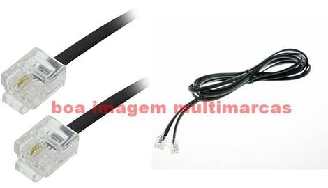 Cabo Liso Para Telefone Rj11 X Rj11 Preto-2m - ConecPro - Aparelho de ...