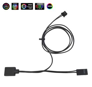Cabo MB Aura Sync Para Controladoras 6 Pinos ARGB 5V + VDG - Coolmoon ...
