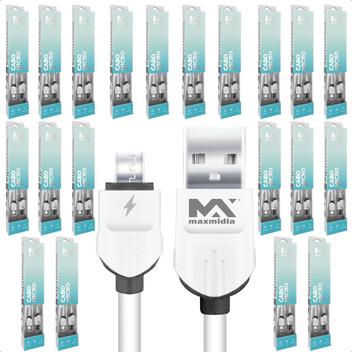 Cabo Micro Kit de 20 Atacado Micro USB V8 1M 3.1A Rápido - Maxmidia ...