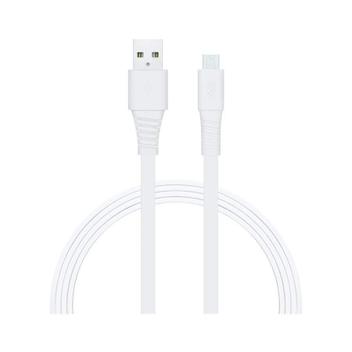 Cabo Micro USB I2GO Flexível Basic Flat Branco 1,2m - Cabo Apple Lightning - Magazine Luiza