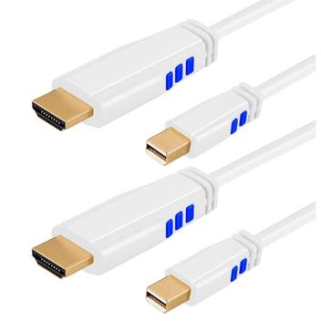 Cabo Mini DisplayPort HDMI 4k 30Hz MDP 1 Metro Kit 2 Un - Bolaazul ...