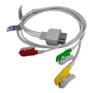 Cabo rabicho ECG 3 vias clip garra compatível Nihon Kohden - Maple ...