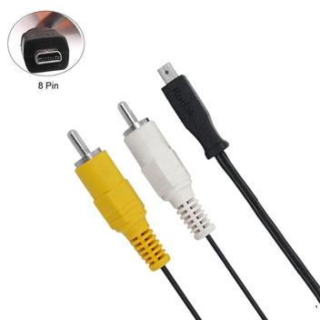 Cabo Rca Av X U-8 Mini Usb 8-Pin Câmeras Kodak Easyshare - Microfone ...