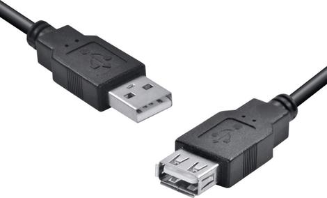 Cabo Usb A Macho X Usb A Fêmea 2.0 - 1.8m Extensor - Uamaf-18 - PC / 10 ...