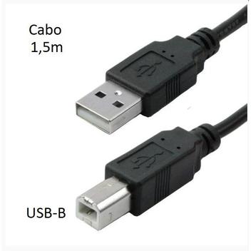 Cabo Usb-B Tipo B 1,5m Impressora, Scanner, Monitor Gamer - Lite - Cabo ...
