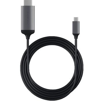 Cabo USB-C para HDMI Satechi Stchdmim 4K - Cinza Espacial 1.8 Metros ...