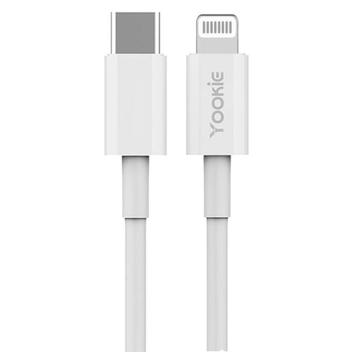 Cabo USB-C para Lightning Yookie CB6 PD (1 Metro) - Branco - Adaptador ...