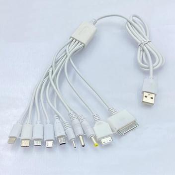 Cabo USB Universal 10 em 1 - Multi Carregador para Celular, Fone de ...