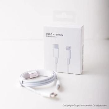Cabo USBC 1 Metro Turbo Lightning Branco Compativel Iphone-11-12-13-14 ...