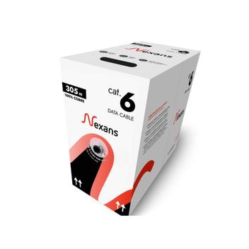 Cabo UTP CAT6 Plus CM 4 Pares 23AWG Cor Azul 305m NEXANS - RJ-N100 ...