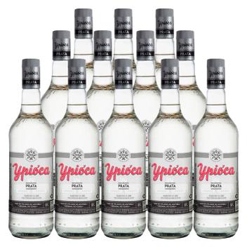 Cachaça Aguardente Ypióca Prata 965ml 12 Unidades - Cachaça - Magazine ...