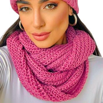 Cachecol gola lã feminina masculina maxi tricot duas voltas - Fonte ...