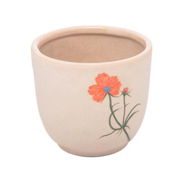 Cachepot Wolff Trento De Cerâmica Flor Laranja 12Cm X 12Cm - Cachepot ...