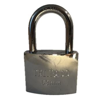 Cadeado grande cromado prata 63mm 3 chaves tetra - sem marca - Cadeados ...