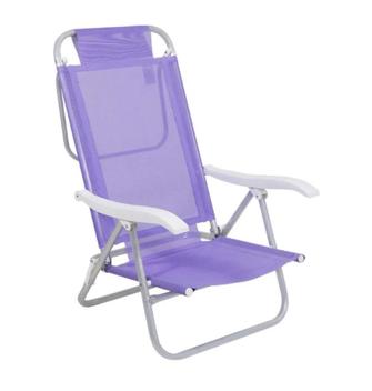 Cadeira Bel Sunny Aluminio Sannet 6 Posicoes Lilas Bel - Cadeira de ...