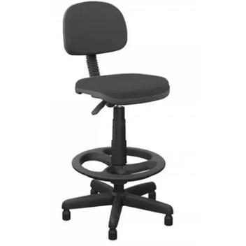 Cadeira Caixa Alta Giratória Fixa Com Regulagem e Apoio Pés - Enzoflex - Cadeira Secretária ...