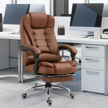 Cadeira De Escritório, Cadeira De Com Apoio Para Os Pés E Encosto ...