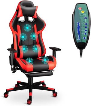 Cadeira Gamer 3 Níveis Reclinagem e 7 Pontos Massagem B/L - FLUXO JADE ...