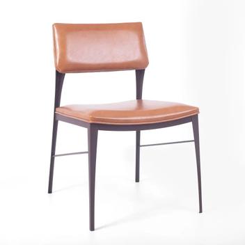 Cadeira Mittal de Metal com Assento e Encosto Estofada - Elitto Design ...